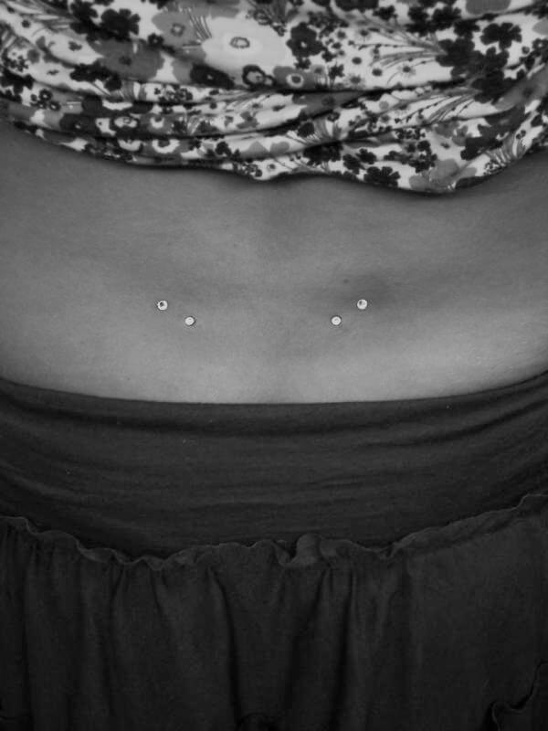 60+ Hot Back Dimple Piercings Ideas for Your Summer Look - Border Tattoo