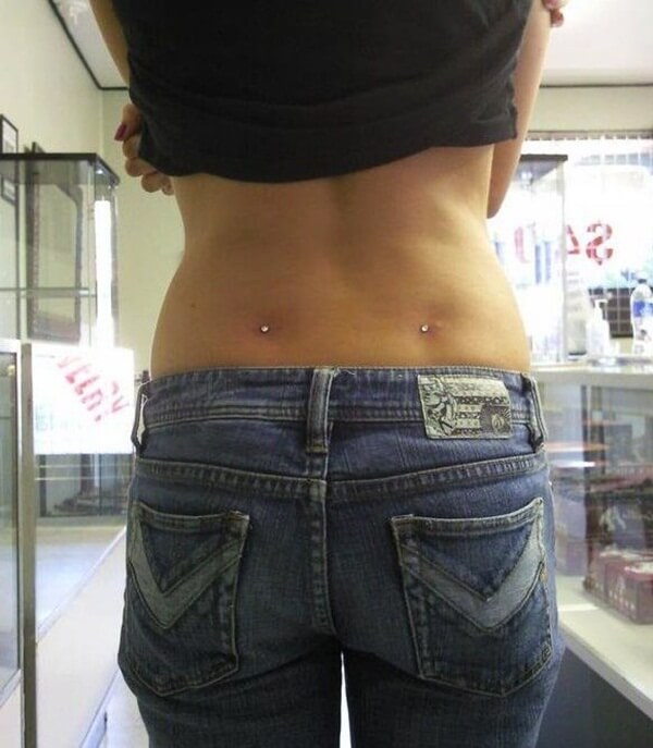 60+ Hot Back Dimple Piercings Ideas for Your Summer Look - Border Tattoo