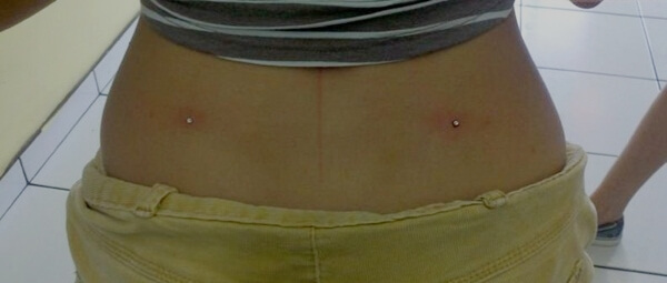 60+ Hot Back Dimple Piercings Ideas for Your Summer Look - Border Tattoo