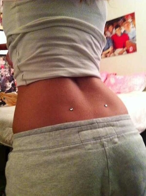 60+ Hot Back Dimple Piercings Ideas for Your Summer Look - Border Tattoo