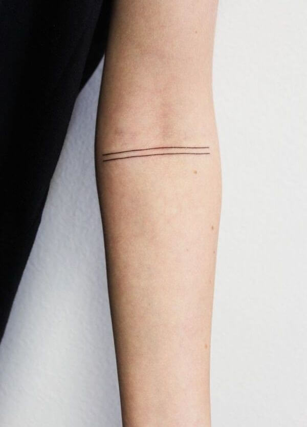 90 Geometric Line Tattoo Designs For Boys And Girls - Border Tattoo