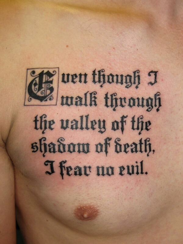 90 Inspirational Quotes Tattoo Designs - Border Tattoo