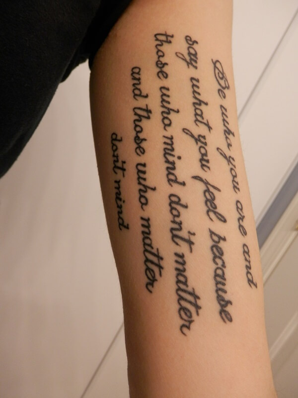 90 Inspirational Quotes Tattoo Designs - Border Tattoo