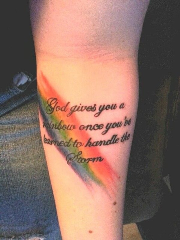 125 Colorful Rainbow Tattoo Designs You Must Have! - Border Tattoo