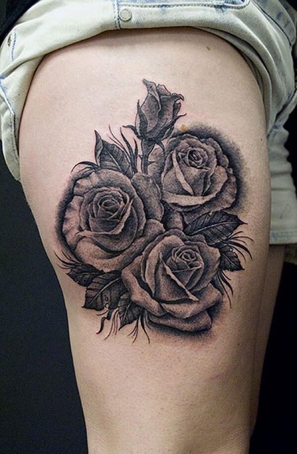 99 Gorgeous Unisex Rose Tattoo Designs That Redefine Sexiness - Border ...