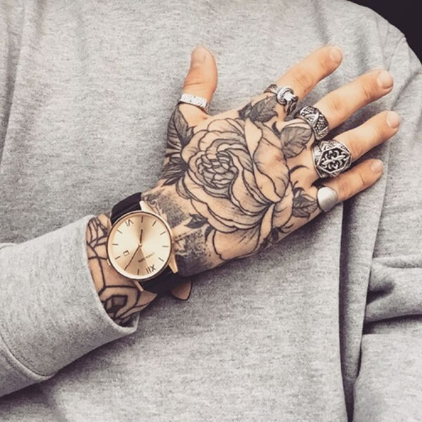 99 Gorgeous Unisex Rose Tattoo Designs That Redefine Sexiness - Border ...